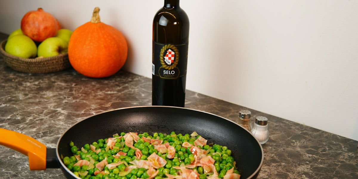 French Peas with Bacon (Grašak sa Slaninom) | Selo Olive Oil Recipes ...