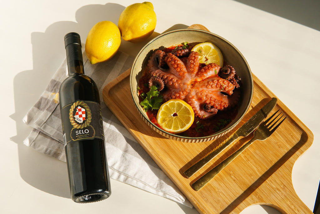 Croatian Sauce Pan Octopus | Selo Olive Oil Recipes | Selo Olive Oil